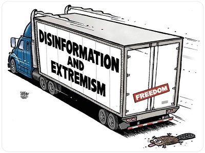 FREEDOM'S JUST ANOTHER WORD FOR ROGUE TRUCKERS TO SPREAD DISINFORMATION ...